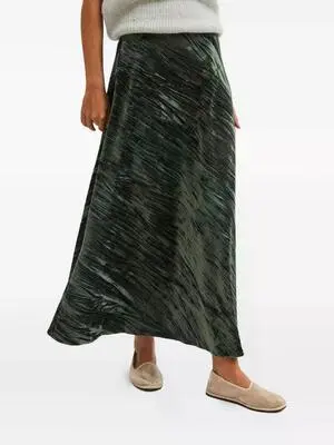 BIANCALANCIA Textured Midi Skirt - Green