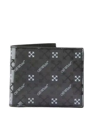 Off-White Arrow Reflective Bi-fold Wallet - Black