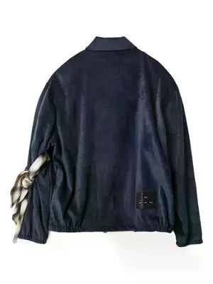 SONG FOR THE MUTE Bandana-detail Jacket - Blue