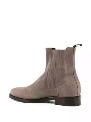Brunello Cucinelli Elasticated Suede Boots - Brown