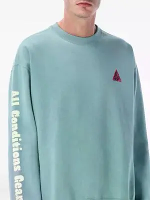 Nike Graphic Print Crew-neck Sweatshirt