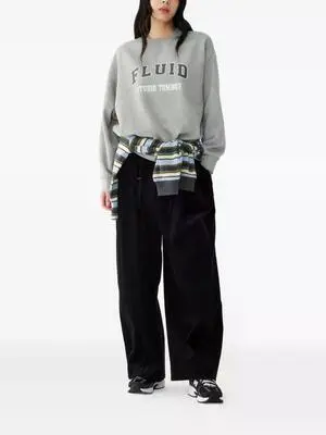 STUDIO TOMBOY Drawstring Corduroy Trousers - Black