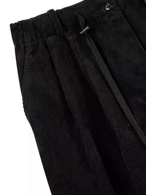 STUDIO TOMBOY Drawstring Corduroy Trousers - Black