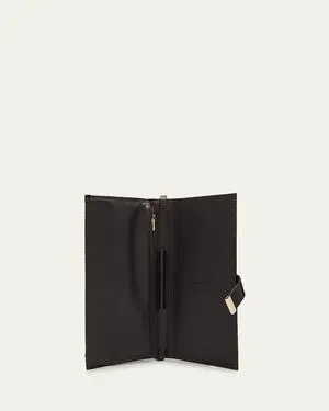 TOM FORD Organizer Shoulder Bag In Croc-embossed Leather
