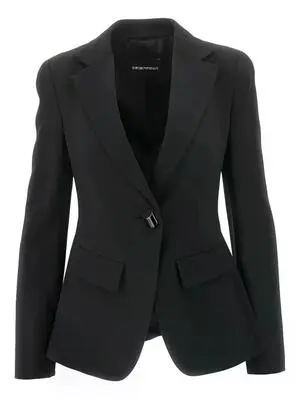 Emporio Armani Notched Lapel Blazers For Women