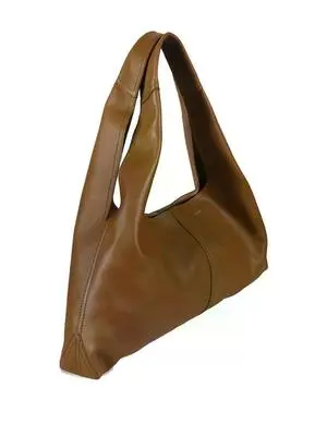 AMI Paris Etienne Leather Shoulder Bag - Brown