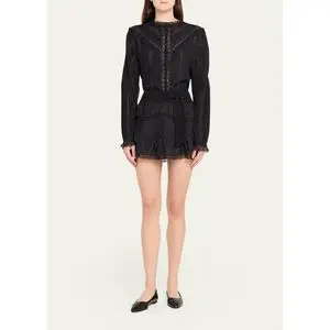 LoveShackFancy Aralina Silk Blouse