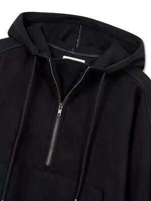 STUDIO TOMBOY Half-zip Wool-blend Hoodie