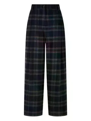 STUDIO TOMBOY Pleated Checkered Trousers