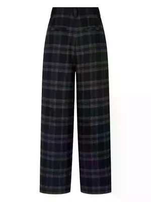 STUDIO TOMBOY Pleated Checkered Trousers