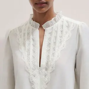 ME+EM Lace Trim Detail Top