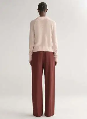 A.L.C. Frankie Brushed Alpaca Sweater - Soft Pink Blush