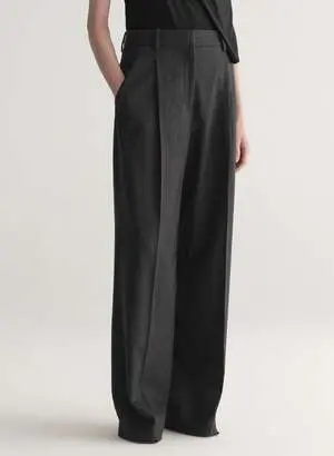 A.L.C. Winston Wool Cashmere Tailored Pant - Charcoal