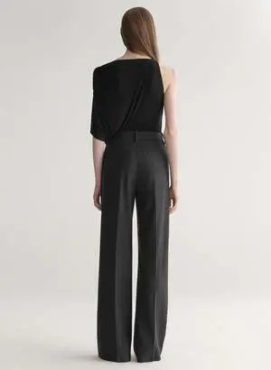 A.L.C. Winston Wool Cashmere Tailored Pant - Charcoal