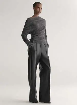 A.L.C. Freya Brushed Alpaca Sweater - Charcoal