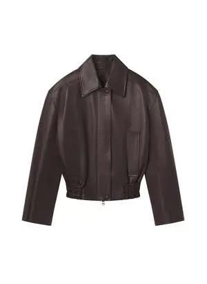 A.L.C. Otto Leather Jacket - Bordeaux