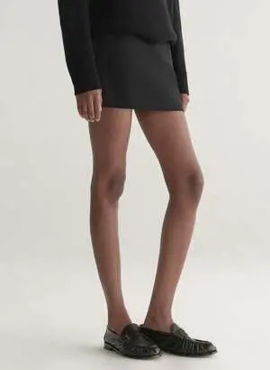 A.L.C. Edie Tuxedo Stripe Mini Skirt - Black