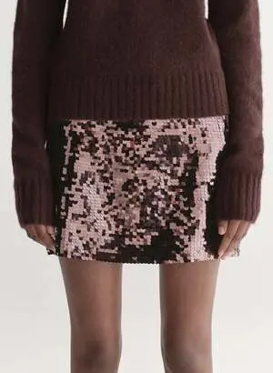 A.L.C. Cleo Sequin Mini Skirt