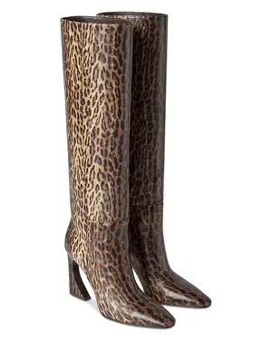 Fendi Arco Printed Karung High Heel Boots