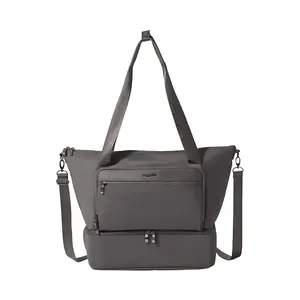 BAGGALLINI Park Ave Overnight Tote Bag - Smoke Twill