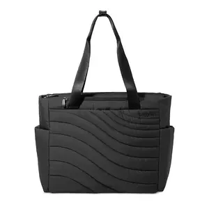 BAGGALLINI Set Wave Tote Bag - Black Wave Puff