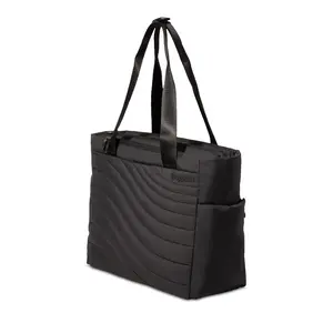 BAGGALLINI Set Wave Tote Bag - Black Wave Puff
