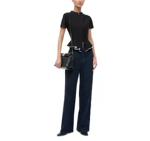 Staud Leather Cuff Clutch - Black