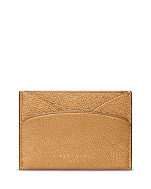 Tory Burch Romy Leather Flat Card Case - Tiramisu