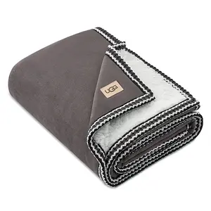 UGG Kirkwood Braid Throw Blanket, 50 X 70 - Charcoal