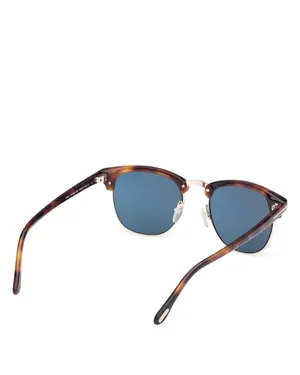 TOM FORD Browline Round Sunglasses