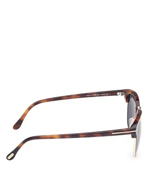 TOM FORD Browline Round Sunglasses
