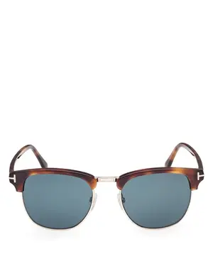 TOM FORD Browline Round Sunglasses