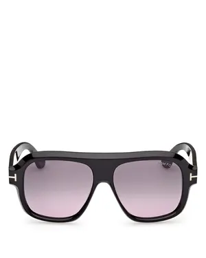 TOM FORD Rhonda Pilot Sunglasses - Black/smoke