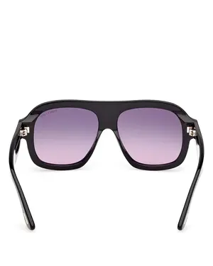 TOM FORD Rhonda Pilot Sunglasses - Black/smoke