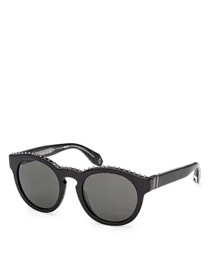 CHRISTIAN LOUBOUTIN Round Frame Sunglasses - Black/smoke