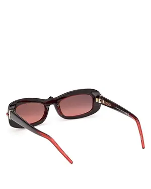 CHRISTIAN LOUBOUTIN Geometric Sunglasses, 52mm - Black/smoke