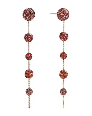 Baublebar Blair Pave Fireball Linear Drop Earrings - Red