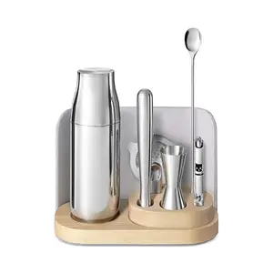 CARAWAY 6 Piece Bar Set With Storage Gray
