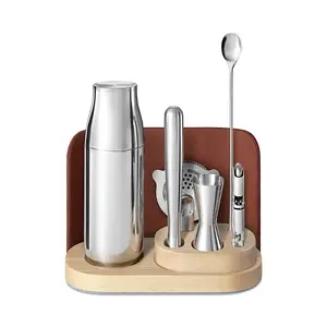 CARAWAY 6 Piece Bar Set With Storage Rust