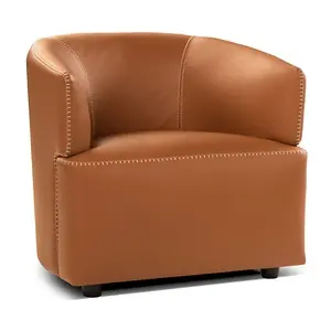 NICOLETTI Leather Corona Chair - Minerva - Cognac