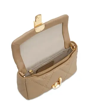 Marc Jacobs Mini Quilted Leather Shoulder Bag - Camel