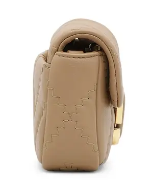 Marc Jacobs Mini Quilted Leather Shoulder Bag - Camel