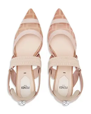 Fendi Colibri Mid-heel Slingbacks - Pink