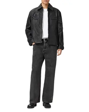 ALLSAINTS Garrison Patch Leather Jacket