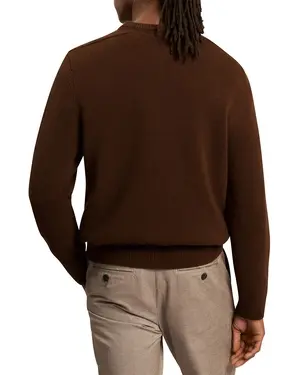 Ted Baker London Relaxed Fit Crewneck Sweater - Dark Brown