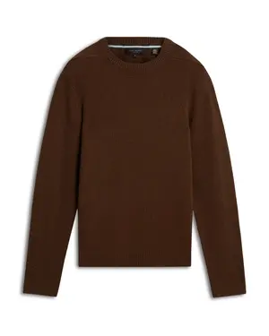 Ted Baker London Relaxed Fit Crewneck Sweater - Dark Brown
