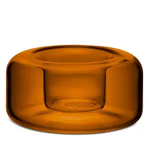 KOSTA BODA Happy Votive Holder - Amber