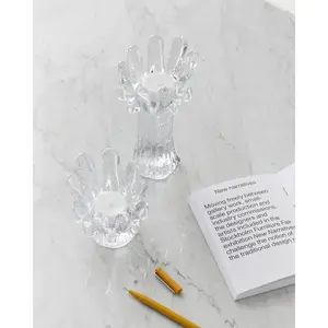 KOSTA BODA Sunflower Small Votive Holder - Clear