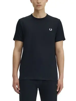 Fred Perry T-shirt With Logo - Black