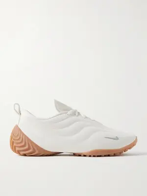Nike Astra Ultra Quilted Brushed-shell Sneakers - Neutrals